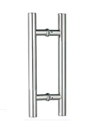 KC Hardware Stainless Steel Round H Shaped Push Pull Door Handles ...