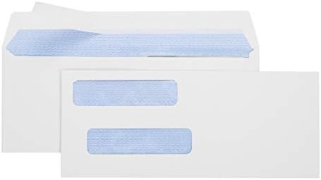 Amazon.com : Office Deed 500#8 Double Window Check Envelopes SELF SEAL ...
