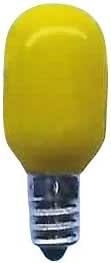 Amazon | 旭光 ナツメ球 T20カラー 110V5W 口金:E12 イエロー ナツメ T20 E12 110V-5W(Y) | 旭光 | 白熱電球