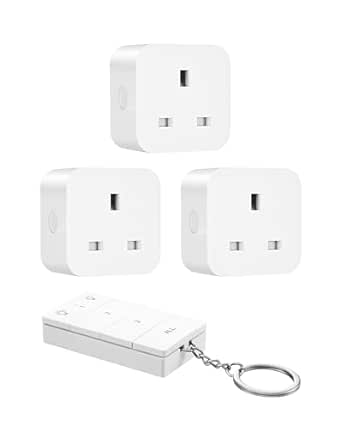 DEWENWILS Remote Control Plug Socket UK, Programmable Electrical Socket ...