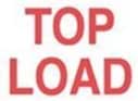 Amazon.com: The Packaging Wholesalers 3 x 5""Top Load Label", Red/White ...