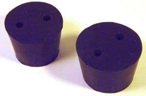 SEOH Rubber Stopper Two Hole 1Lb Bag #6: Science Lab Rubber Stoppers ...