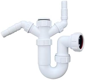 Universal Telescopic Adjustable Twin Nozzle Swivel P Trap - 40mm (1.1/2 ...