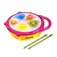 Buy AMAQUE® Musical Flash Drum, Light & Sound Toy for Babies (Musical ...