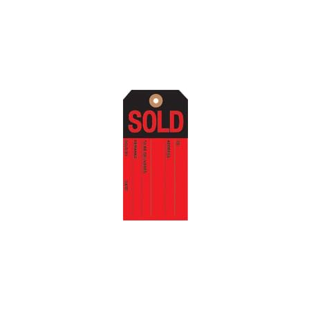 Amazon.com : Sold Tags - Heavy Duty Weatherproof - Pack of 100 Red ...