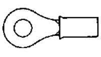 TE CONNECTIVITY / AMP 53073 TERMINAL, RING TONGUE, #6, CRIMP, YELLOW ...