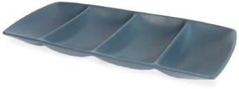 Amazon.com | Noritake Colorwave Blue Rectangular Divided Tray: Divided ...