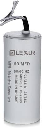 Lexur Capacitor 60 MFD Multipurpose AC Capacitor Motor Control ...
