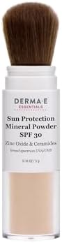Amazon.com: DERMA E Mineral Sunscreen for Face, SPF 30 Brush On Sun ...