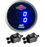 Amazon.com: Chrome Air Gauge Dual 200psi Digital Display Air Ride ...