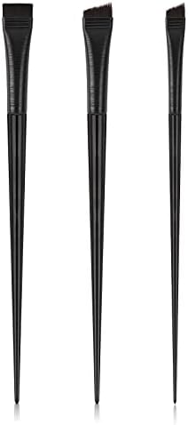 Amazon.com: 3 Pcs Fine Angled Eyeliner Brush Thin Eyebrow Brush Set ...