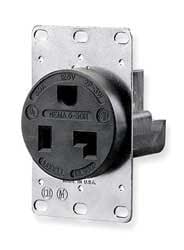 30A Single Receptacle 125VAC 5-30R BK - Amazon.com