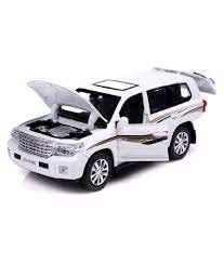 Toyventuress Die-Cast Toyota Land Cruiser Model Metal Pull Back Car Toy ...