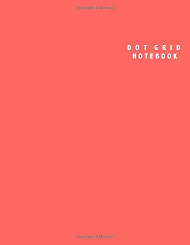 Dot Grid Notebook: Large (8.5 x 11 inches) - 106 Dotted Pages || Red ...