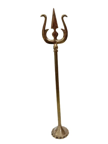 Buy Brass Blessing : Extra Large - Brass TRISHUL Trishula Trident of ...
