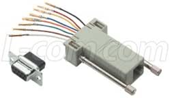 L-COM ADAPTER, DB-9 FEMALE RJ45 JACK, Inter-Series adapters (REC098F ...