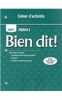 Amazon.com: Bien Dit! French 3: Cahier D'activites (English and French ...
