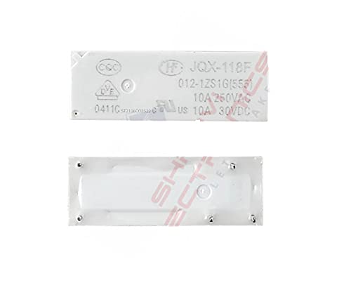 Hongfa JQX-118F-012-1ZS1G 12VDC 10A SPDT Miniature High Power Relay ...