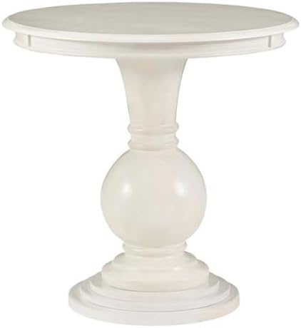 Amazon.com: Powell Furniture Linon Aspen Round Wood Accent Table in ...