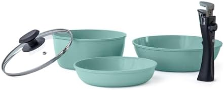 JADECOOK Bateria de Cocina JADE SMART 5 Piezas Ahorra Espacio con el ...