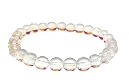 Buy Dane Gems Sphatik Bracelet with Certificate Pure Transparent Clear ...