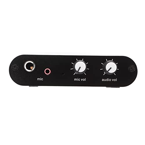 3.5mm Condenser Microphone Headphone Amplifier Aluminum ABS Audio ...