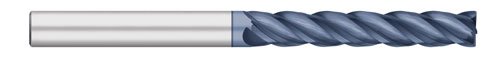 Titan TC25335 Solid Carbide End Mill, Extra Long Length, 4 Flute ...