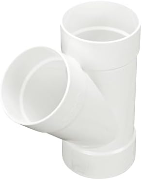 Amazon.com: NDS 4P08 PVC S&D 45° Wye, 4-Inch, for Hub X Hub X Hub ...