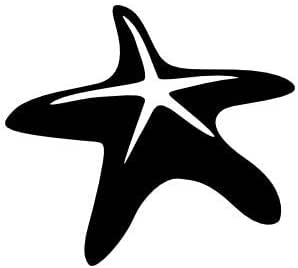Amazon.com: Simple Starfish - Pack of 4 - StickerVinyl Waterproof ...