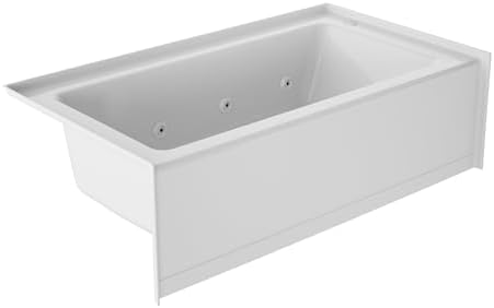 Jacuzzi SIGNATURE Acrylic Low-Profile 17" Bathtub, Heated Soak & Jet ...