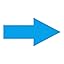 Blue Arrow Floor Sticker 25 × 12.5 cm Self-Adhesive Directional Arrow ...