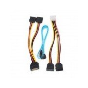 Universal SATA 3.0 4-pin to 15-pin Power Cable Deconcentrator - Black ...