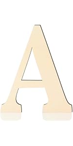 Amazon.com: Wooden Letters 12 Inch, Big Wooden Letter M Shapes Cutouts ...