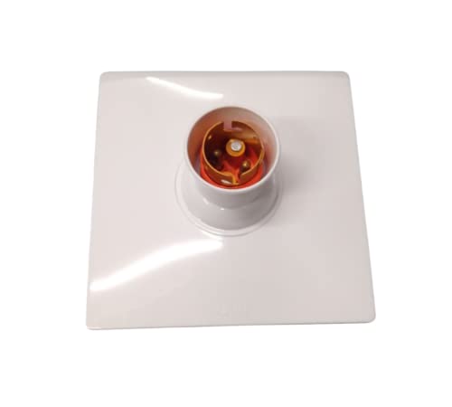 HI-FI Electric Type Mega Batten Holder with Metal Ring Wall Plate Pack ...