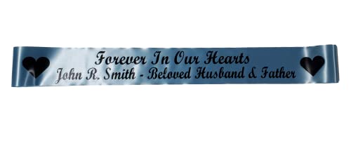 Amazon.com: Personalized Memorial Funeral Sash Ribbon or Celebration of ...