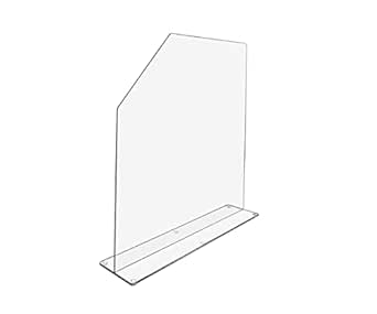 Small Sink Splash Guard with Easy-Reach Cutaway - 19"L x 4.5"W x 18"H ...