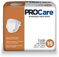 Amazon.com: ProCare Adult Brief Tab Closure X-Large Disposable Heavy ...