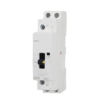 2P 16A 20A 25A 220V/230V 50/60HZ Household Din rail AC Contactor Modular Manual Control Home AC ...