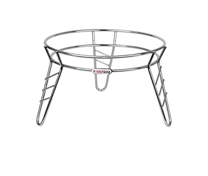 Buy B Tech Bartanwala Stainless Steel 3 Leg Matka Stand Chrome Plated ...
