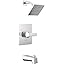 Delta Faucet Velum 14 Series Single-Function Chrome Tub and Shower ...