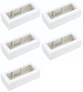 Switchboard Enclosure Box, 6 Module, Glossy Premium, Brass Nuts Fitting ...