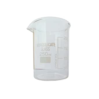 Beaker For Laboratory 250 ml | Borosilicate Glass Beaker 250 ml | (Pack of 2) : Amazon.in: Home ...