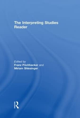 Amazon.com: The Interpreting Studies Reader: 9780415224772: Pochhacker, Franz, Shlesinger ...