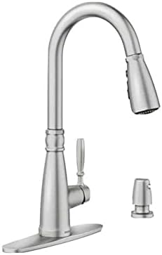 Moen Align Brushed Gold One-Handle Modern Kitchen Pulldown Faucet with ...
