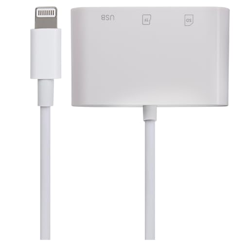 Maplin Lightning Connector Camera Download Adapter SD/MicroSD Card ...