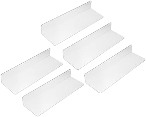 Amazon.com: 10 Pack Plastic Shelf Dividers - Clear Shelf Separators for ...