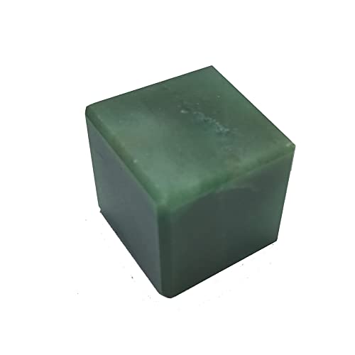 Green jade Cube Stone cube crystal healing Cub healing stone 15-20 MM ...