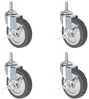 CasterHQ Brand | Universal Steel Wire Post Shelving Caster Set - 3 ...