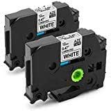 Unistar Compatible Label Tape Replacement for Brother 12mm Label Maker ...