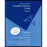 Calculus of a Single Var -Comp Solution Guide Volume 2 (7th, 02) by ...
